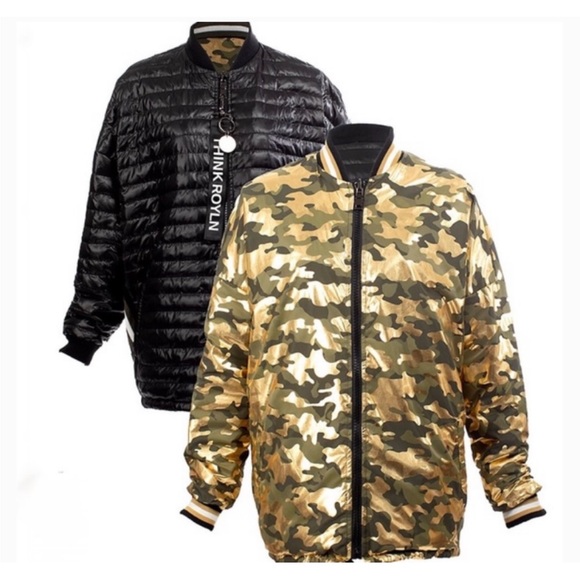 THINK ROYLN | Jackets & Coats | New Think Royln Brooklyn Reversible ...